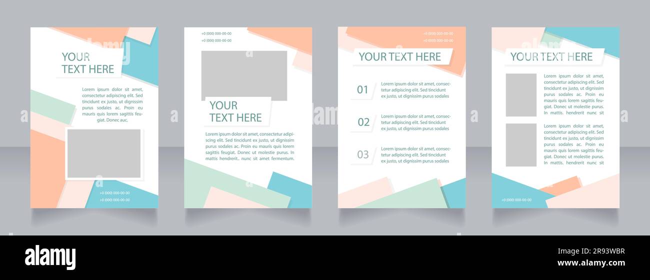 Promoting new movie theater blank brochure layout design Stock Vector ...