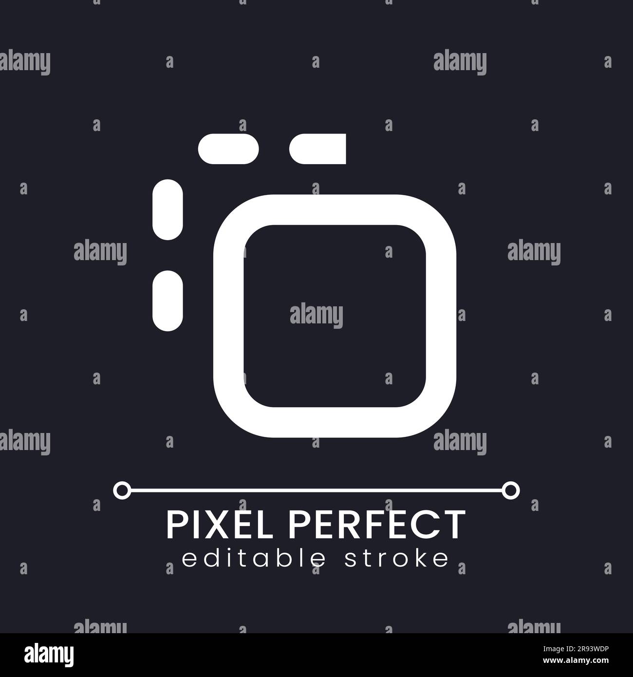 Dissolve pixel perfect white linear ui icon for dark theme Stock Vector Image & Art - Alamy