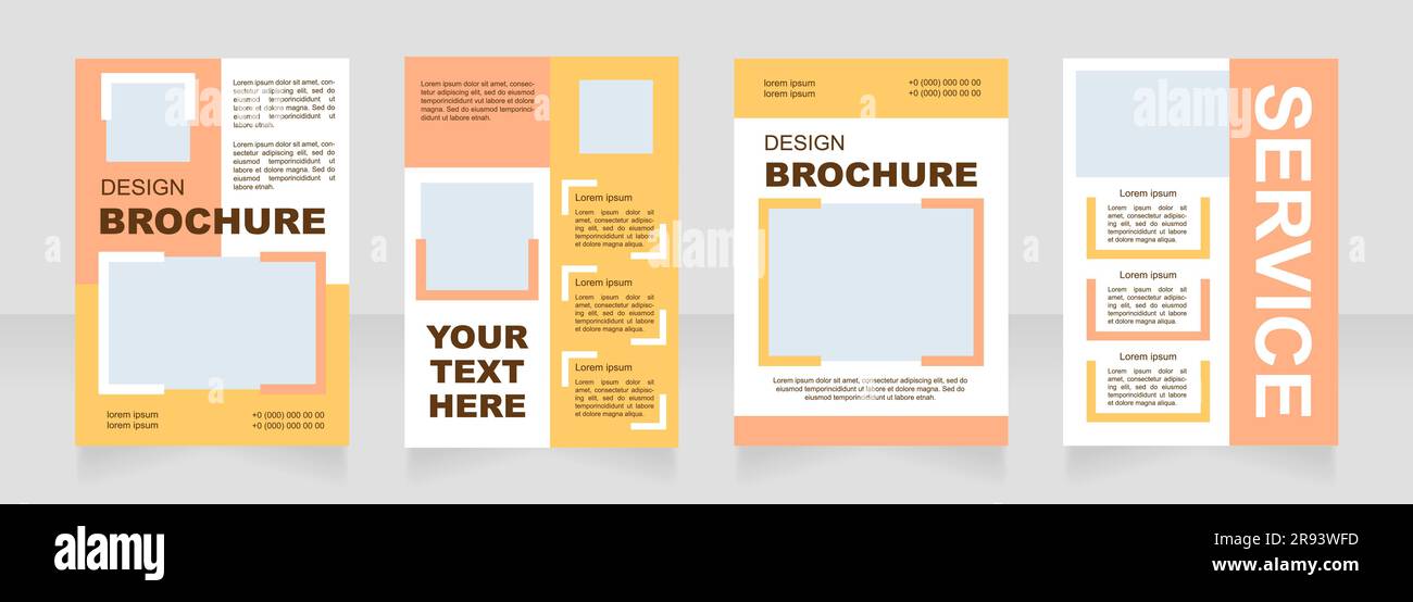 Recruitment service blank brochure layout design Stock Vector Image ...