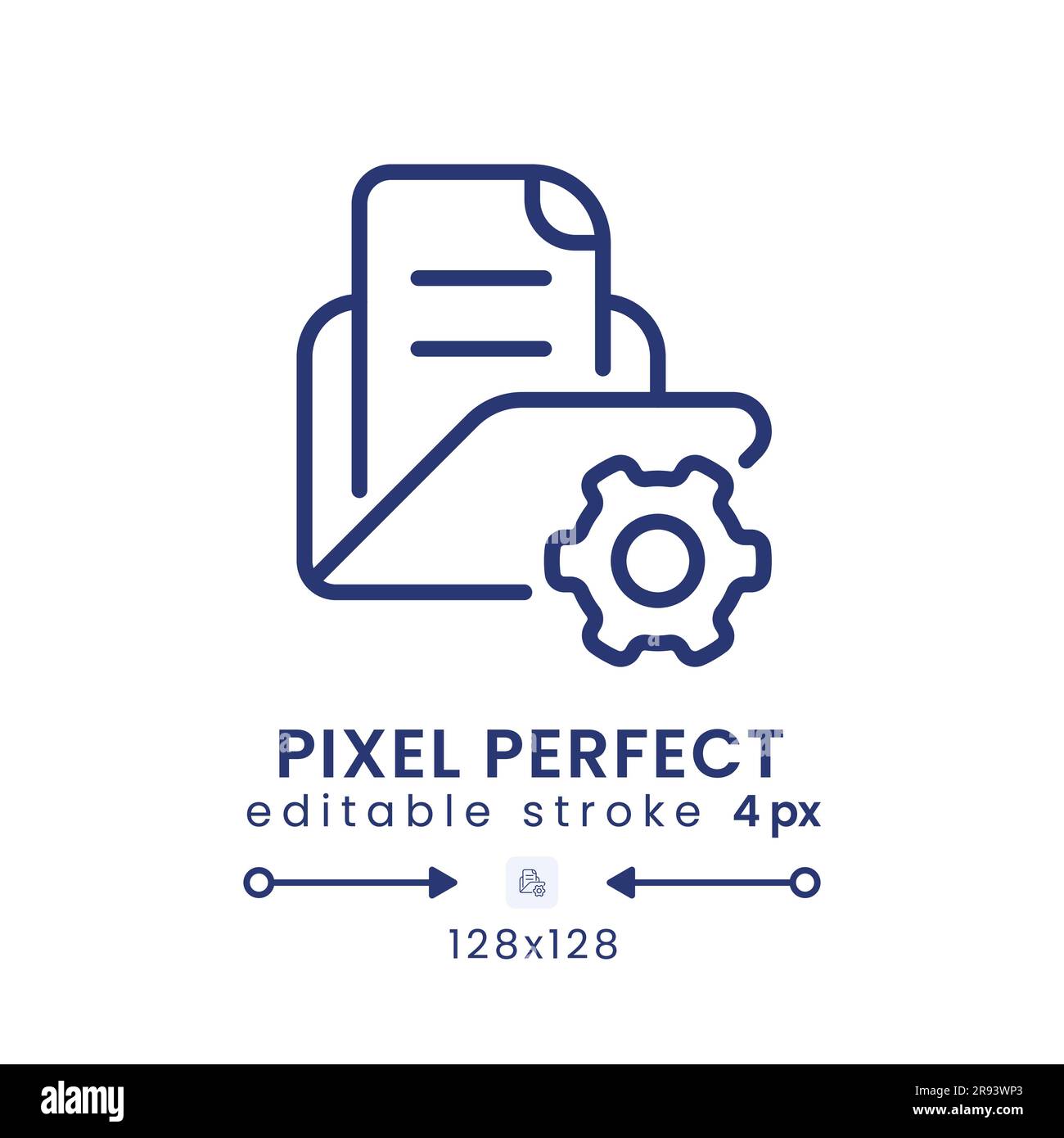 File and document manager linear desktop icon Stock Vector Image & Art ...