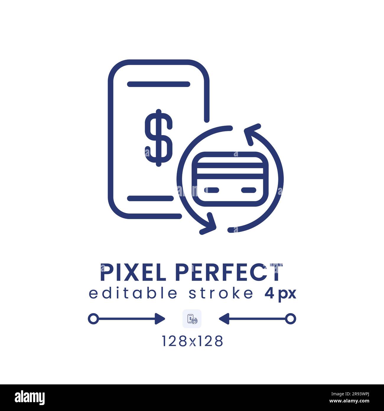 Payments linear desktop icon Stock Vector Image & Art - Alamy