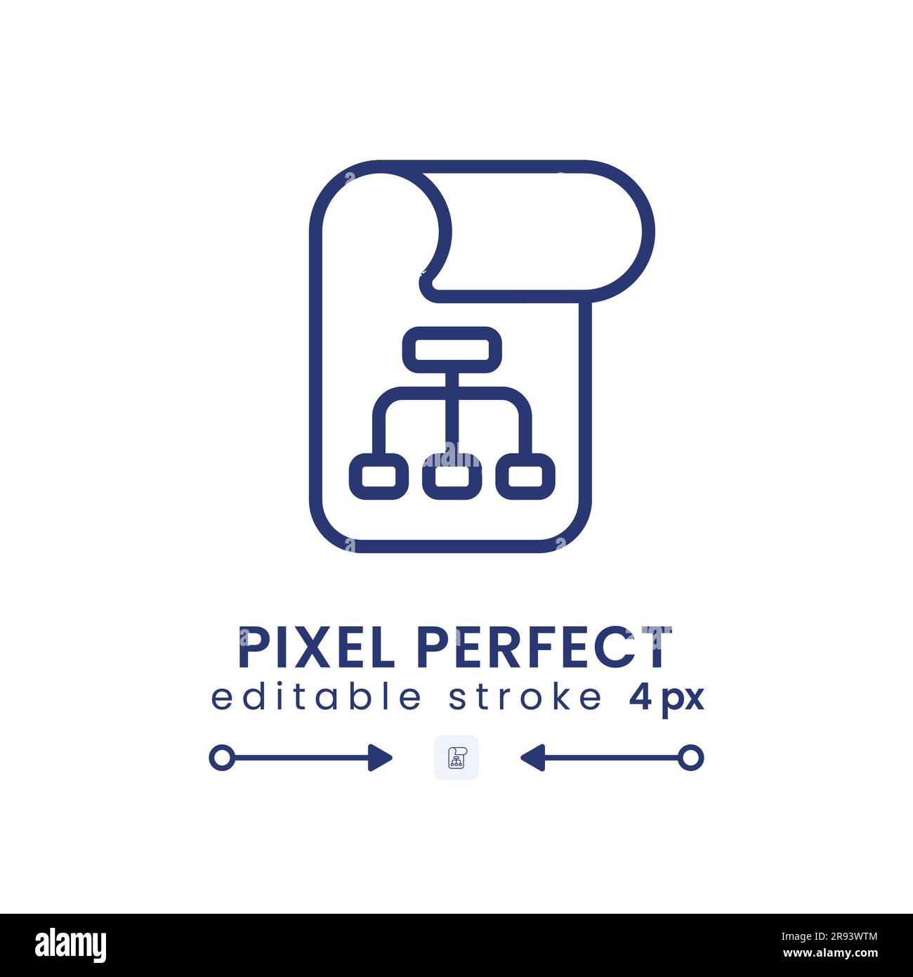 Project plan linear desktop icon Stock Vector Image & Art - Alamy