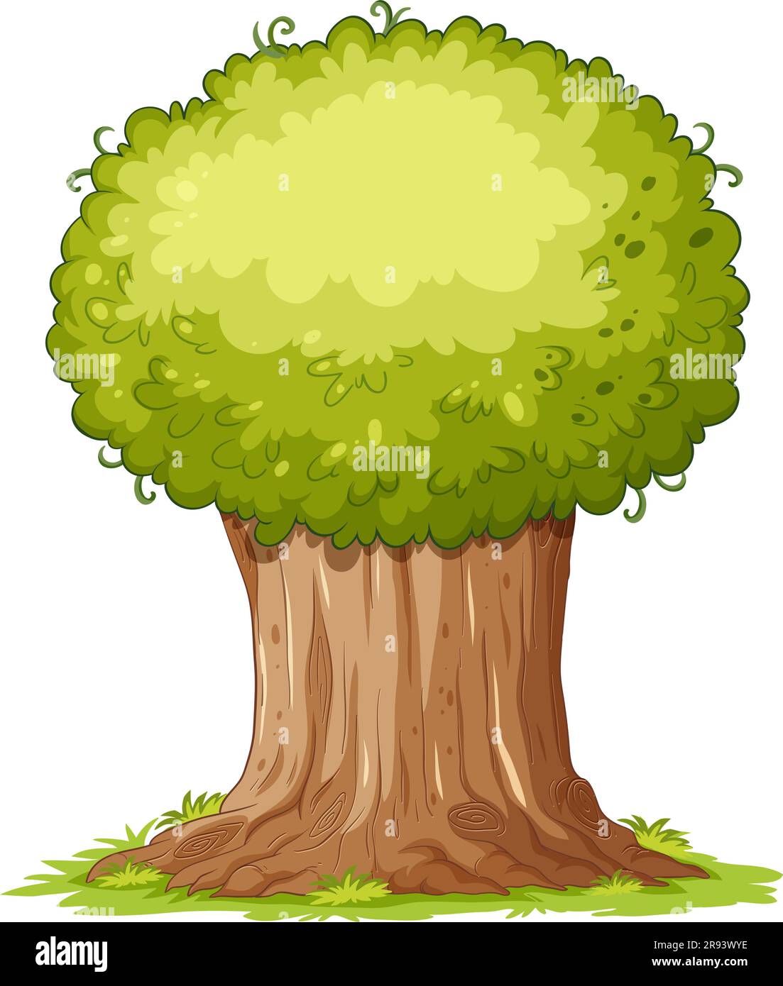 Isolated simple tree cartoon illustration Stock Vector Image & Art - Alamy