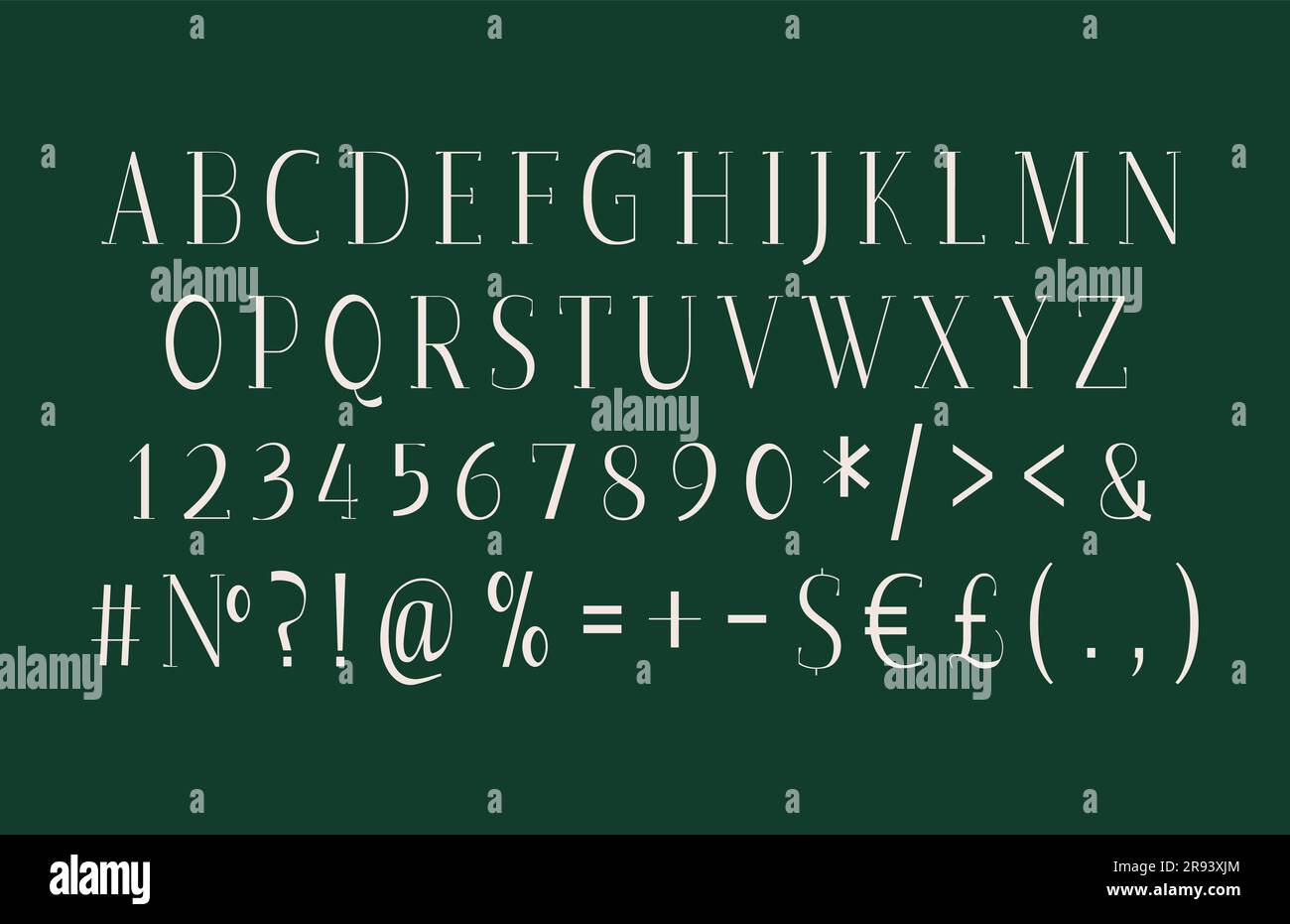 Formal classic alphabet set for dark theme Stock Vector Image & Art - Alamy