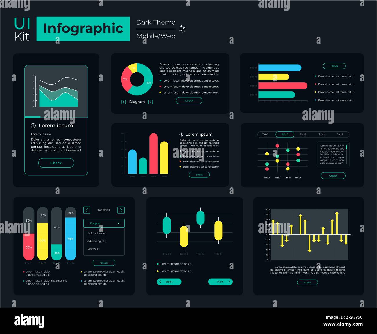 Infographic tools UI elements kit Stock Vector Image & Art - Alamy