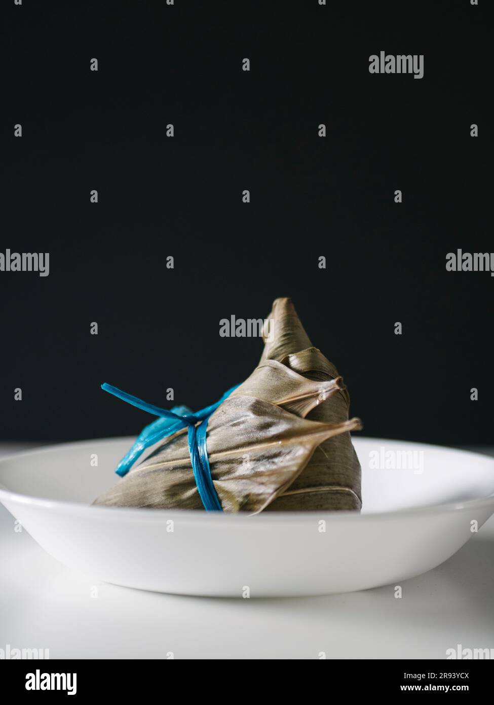 Banana Leaf Wrapped Pyramid Shaped Glutinous Rice Dumpling with Meat ...