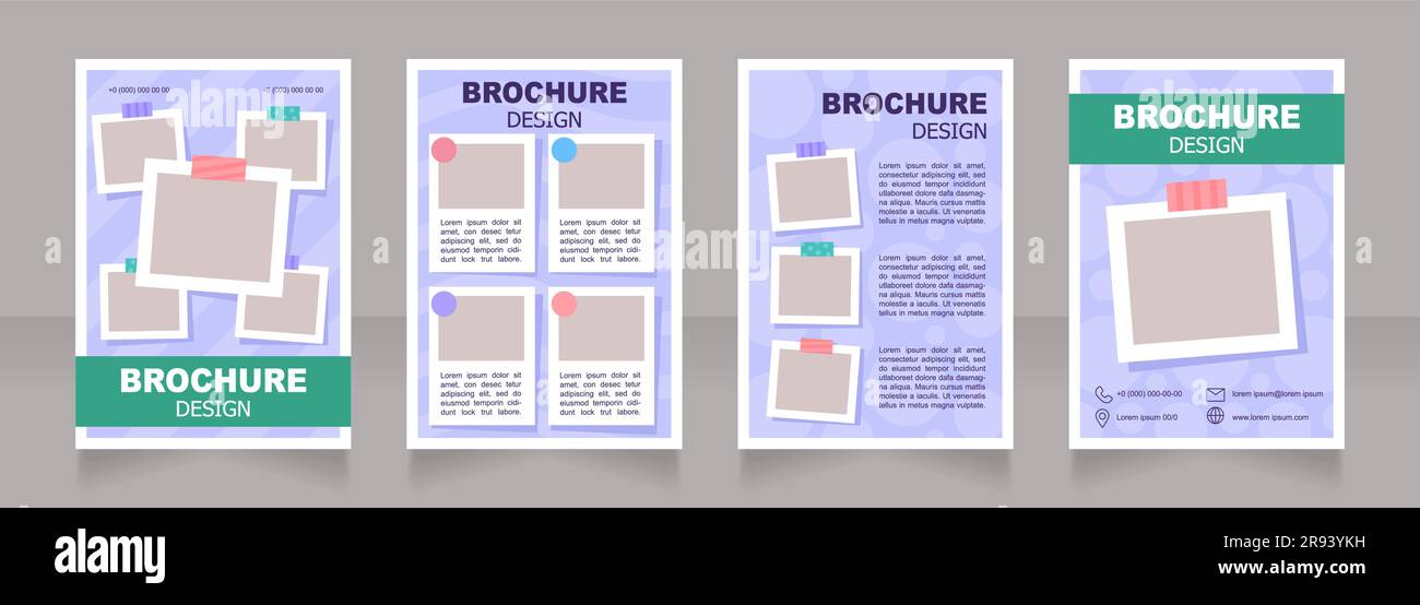 School activities program blank brochure design Stock Vector Image ...