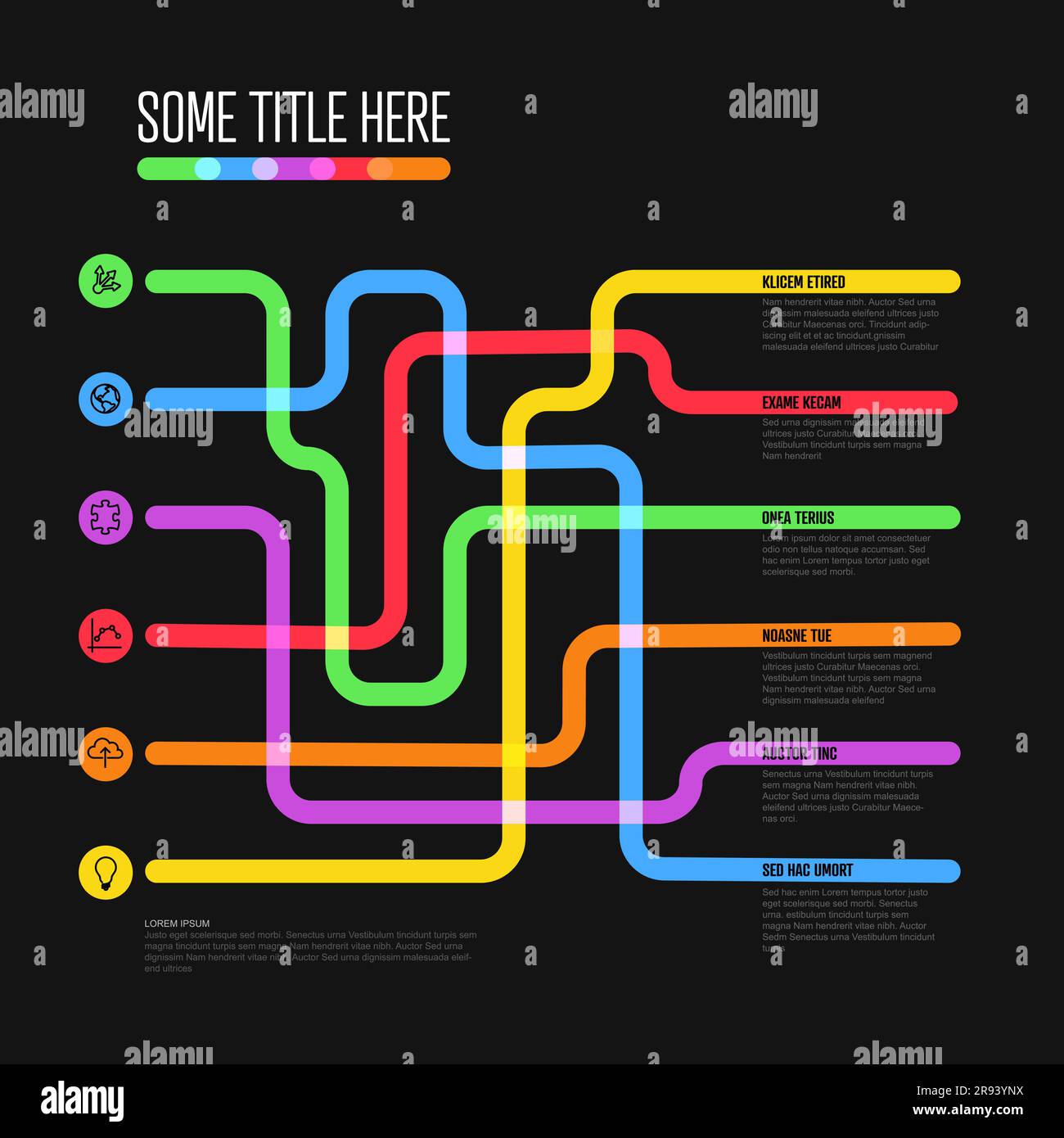 Vector dark multipurpose Infographic template with elements options and ...