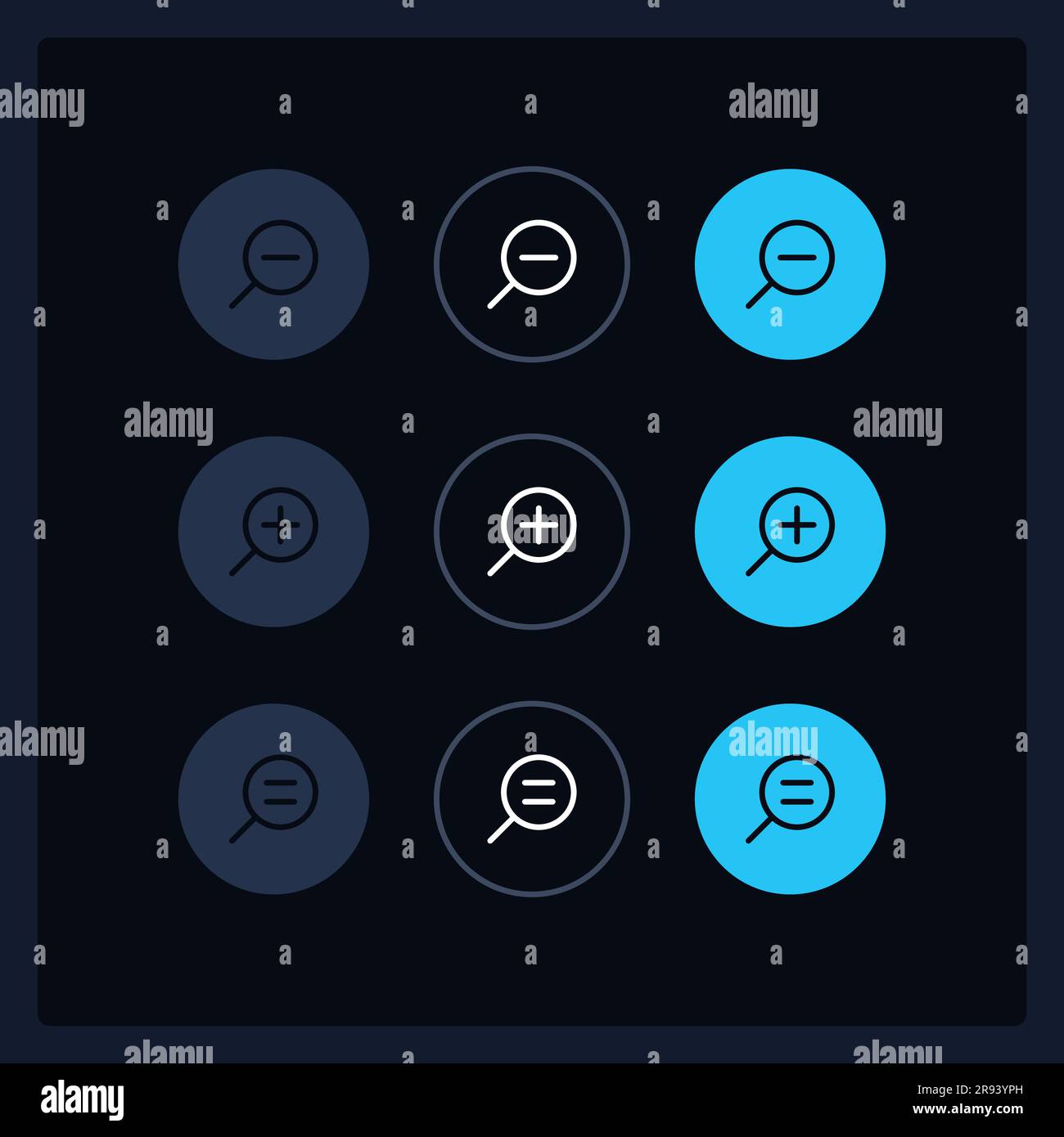 Zoom UI elements kit Stock Vector Image & Art - Alamy