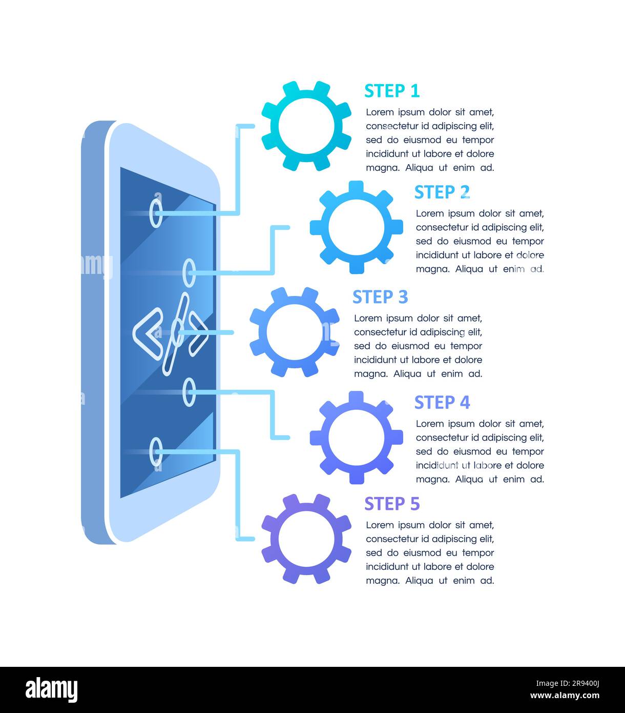 Phone functions infographic chart design template Stock Vector Image ...