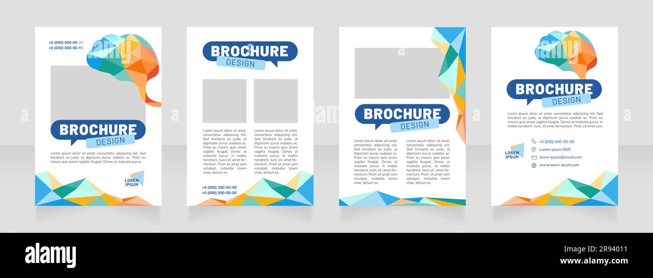 Psychological help blank brochure design Stock Vector Image & Art - Alamy