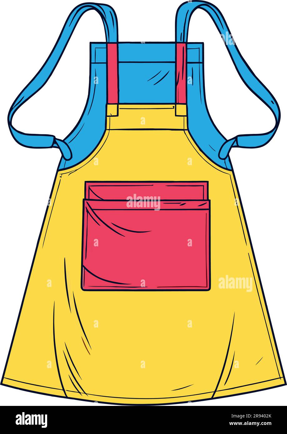 Yellow apron design over white Stock Vector Image & Art - Alamy