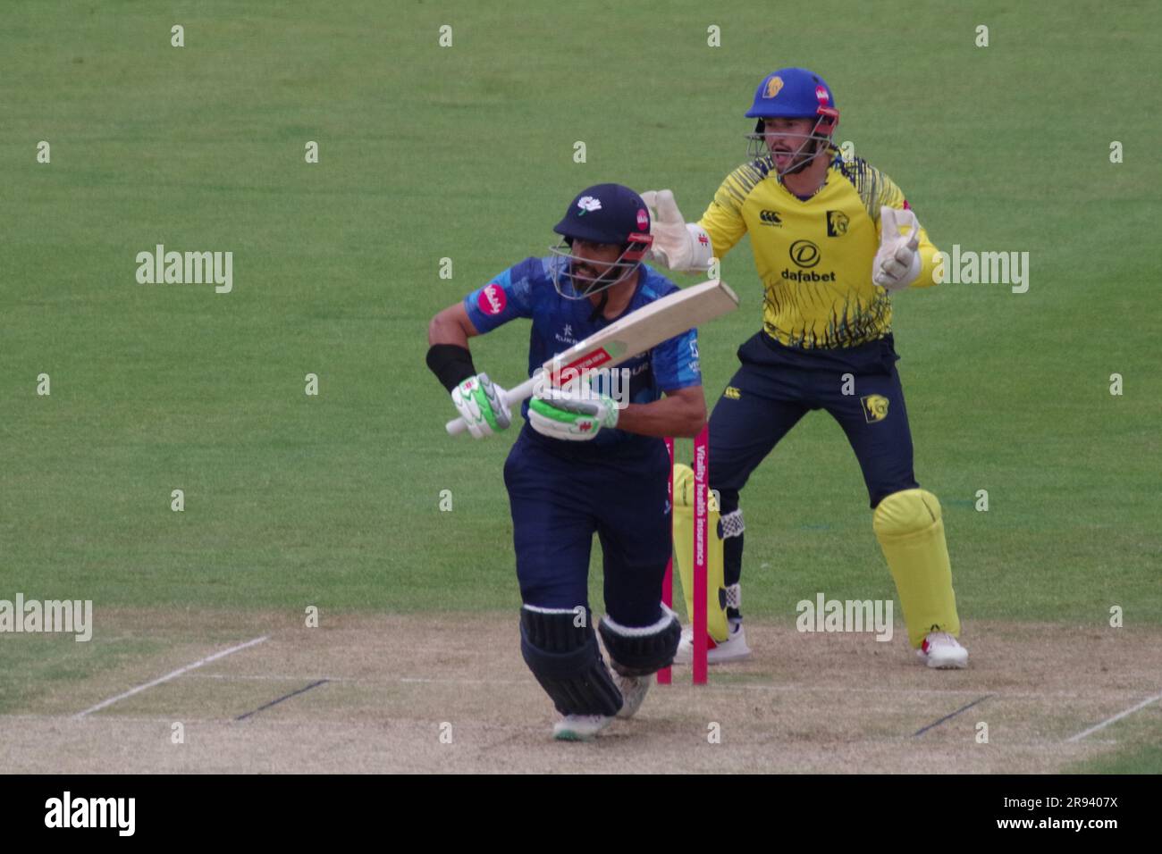 Chester le Street, 23 June 2023. Shan Masood batting for Yorkshire ...