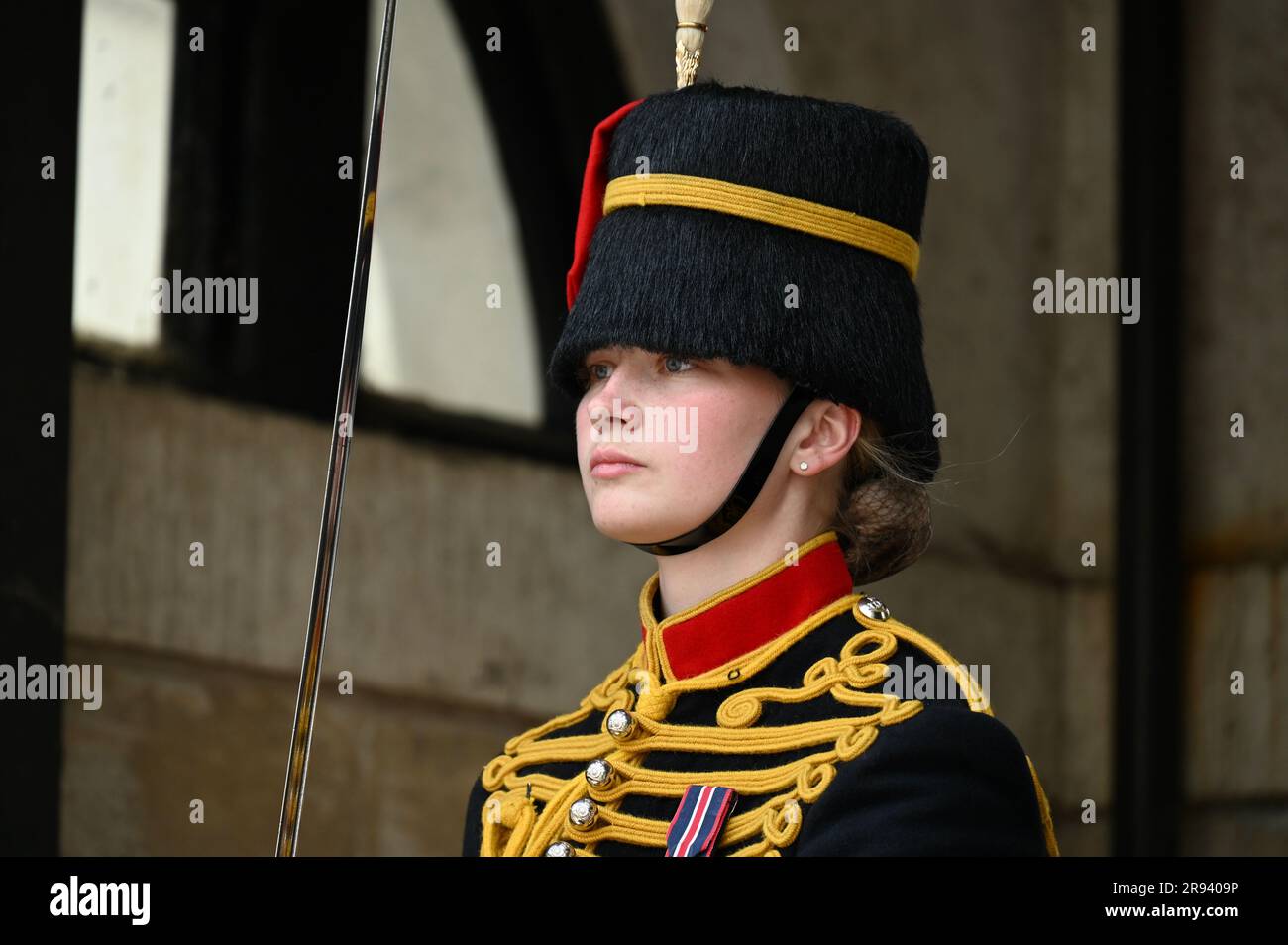 Female Sentry, The King's Troop, Royal Horse Artillery, Horse Guards ...