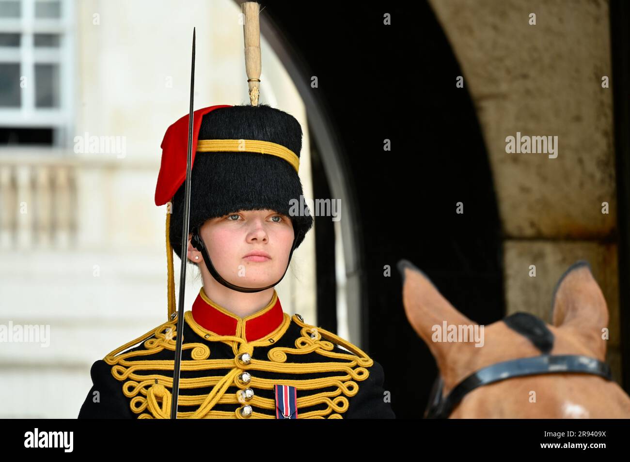 Female Sentry, The King's Troop, Royal Horse Artillery, Horse Guards ...