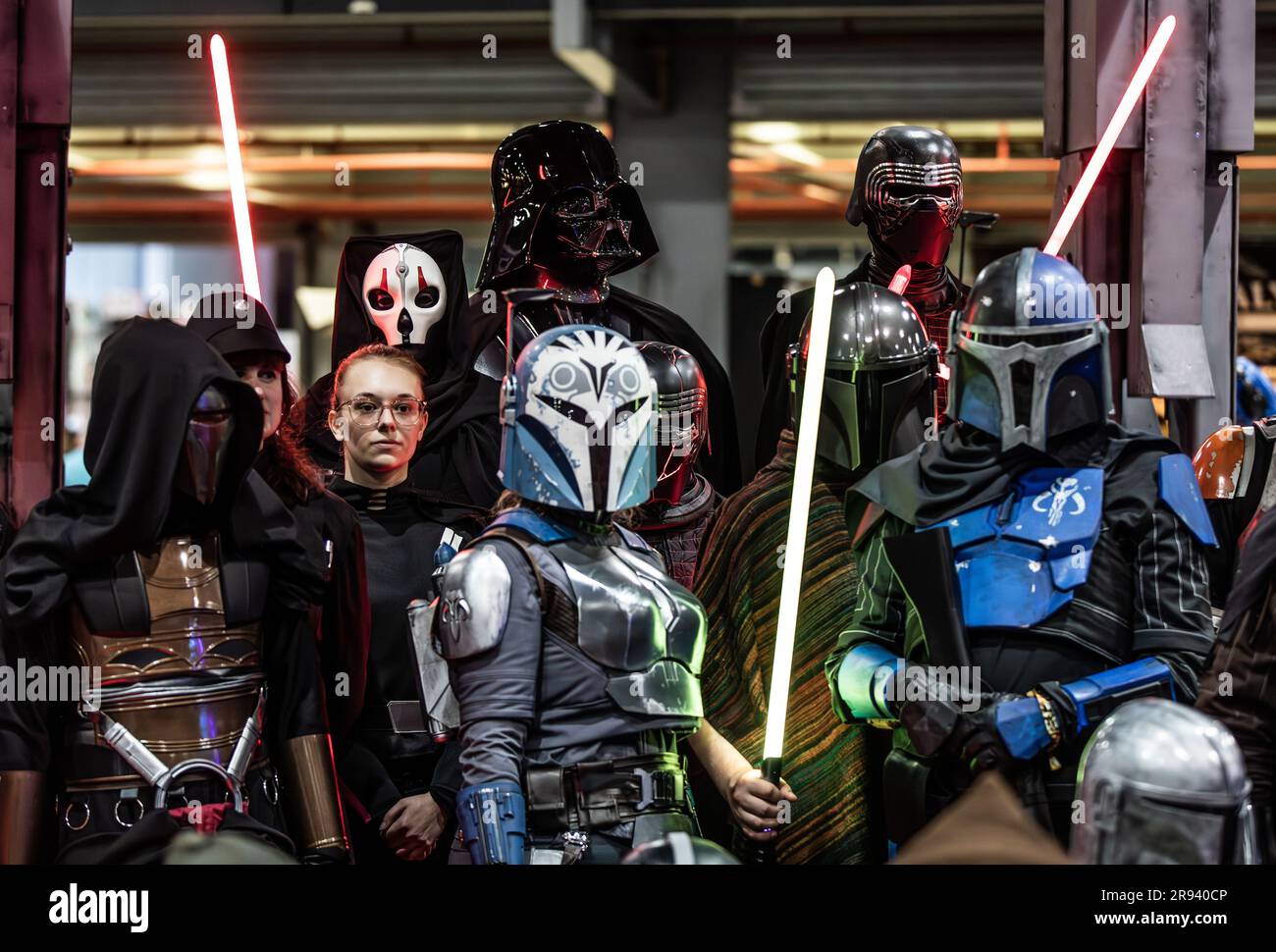 UTRECHT - Visitors in cosplay costume during the Dutch Comic Con in the ...
