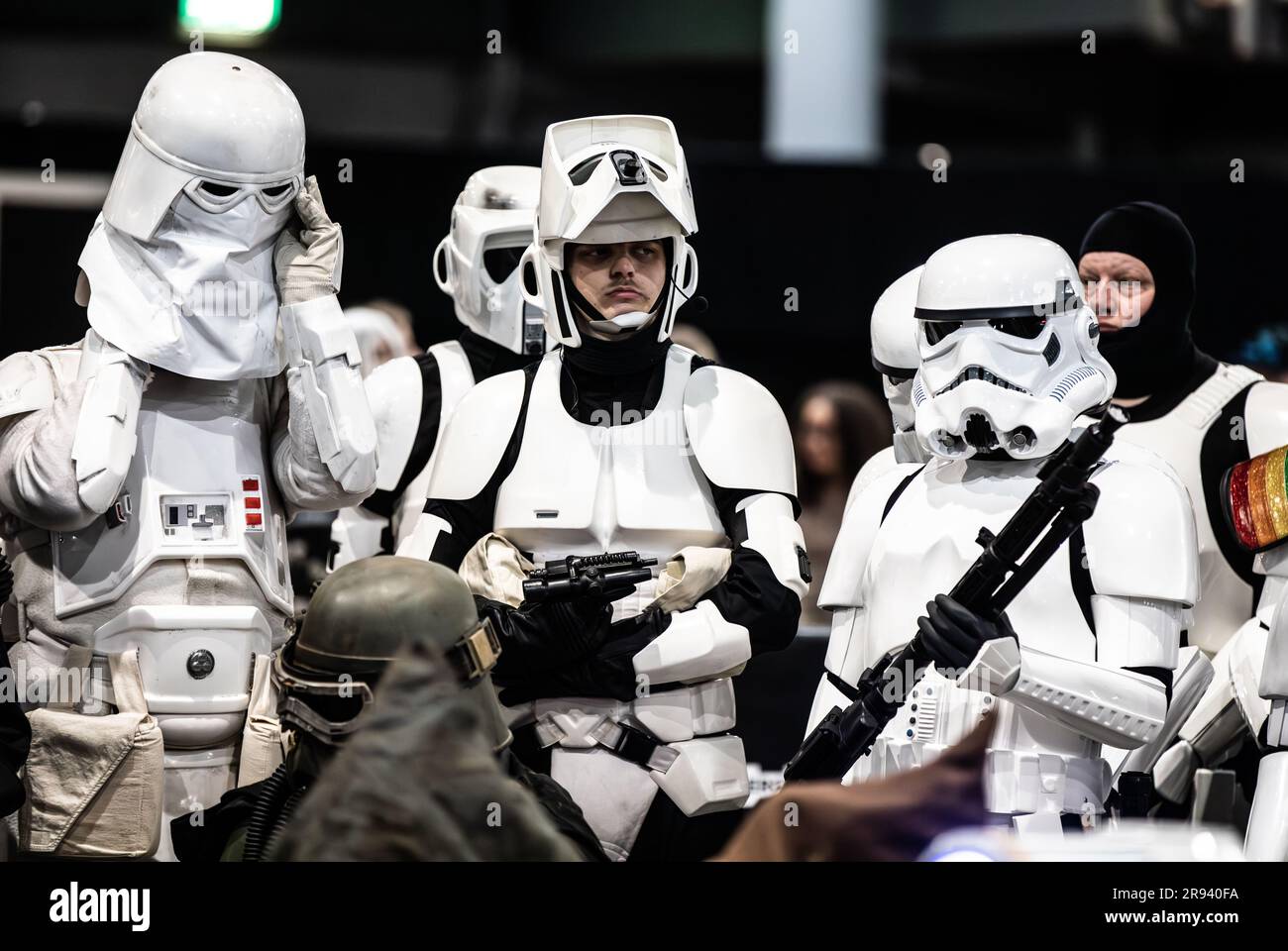 UTRECHT - Visitors in cosplay costume during the Dutch Comic Con in the ...