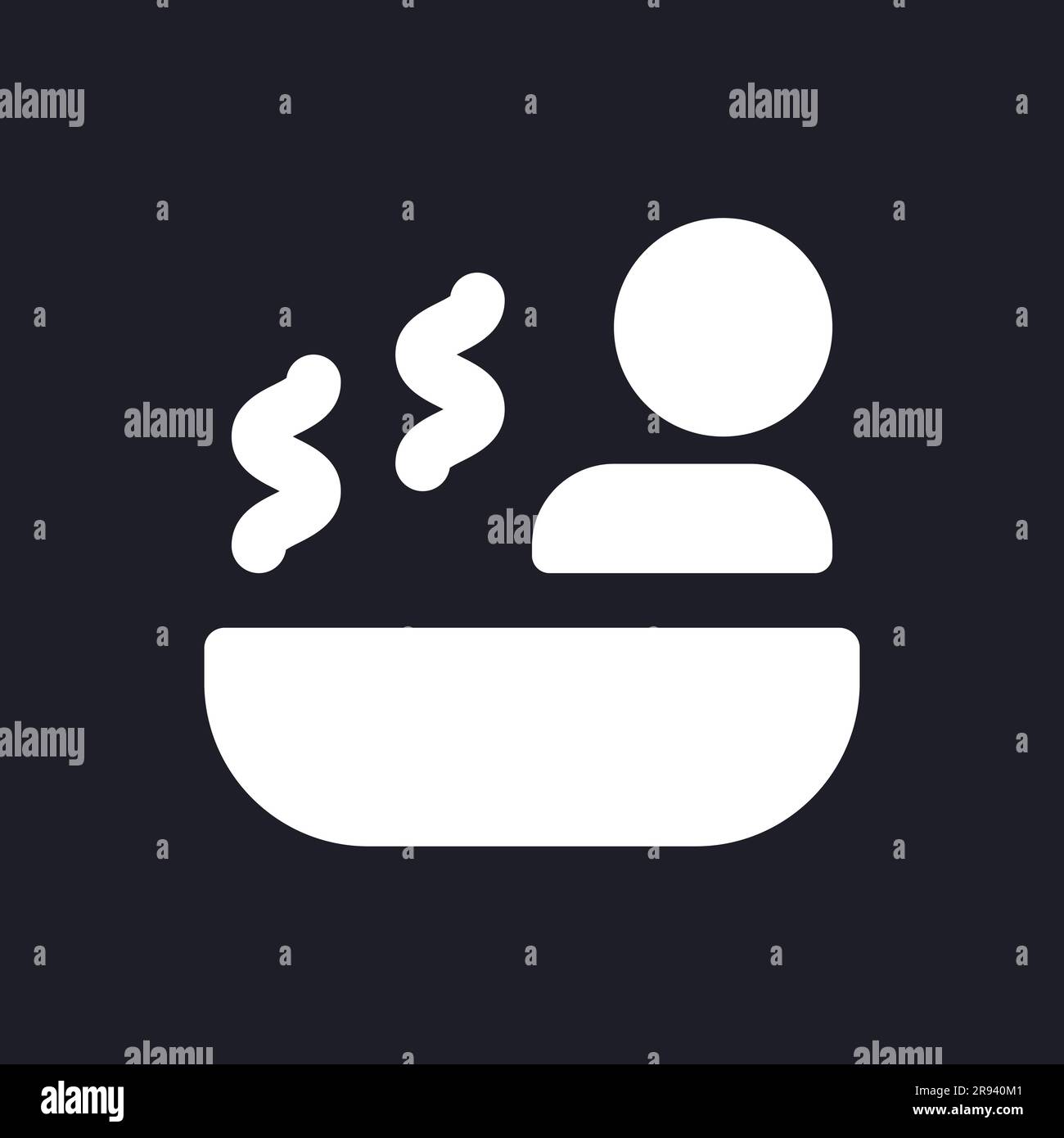 Spa dark mode glyph ui icon Stock Vector Image & Art - Alamy