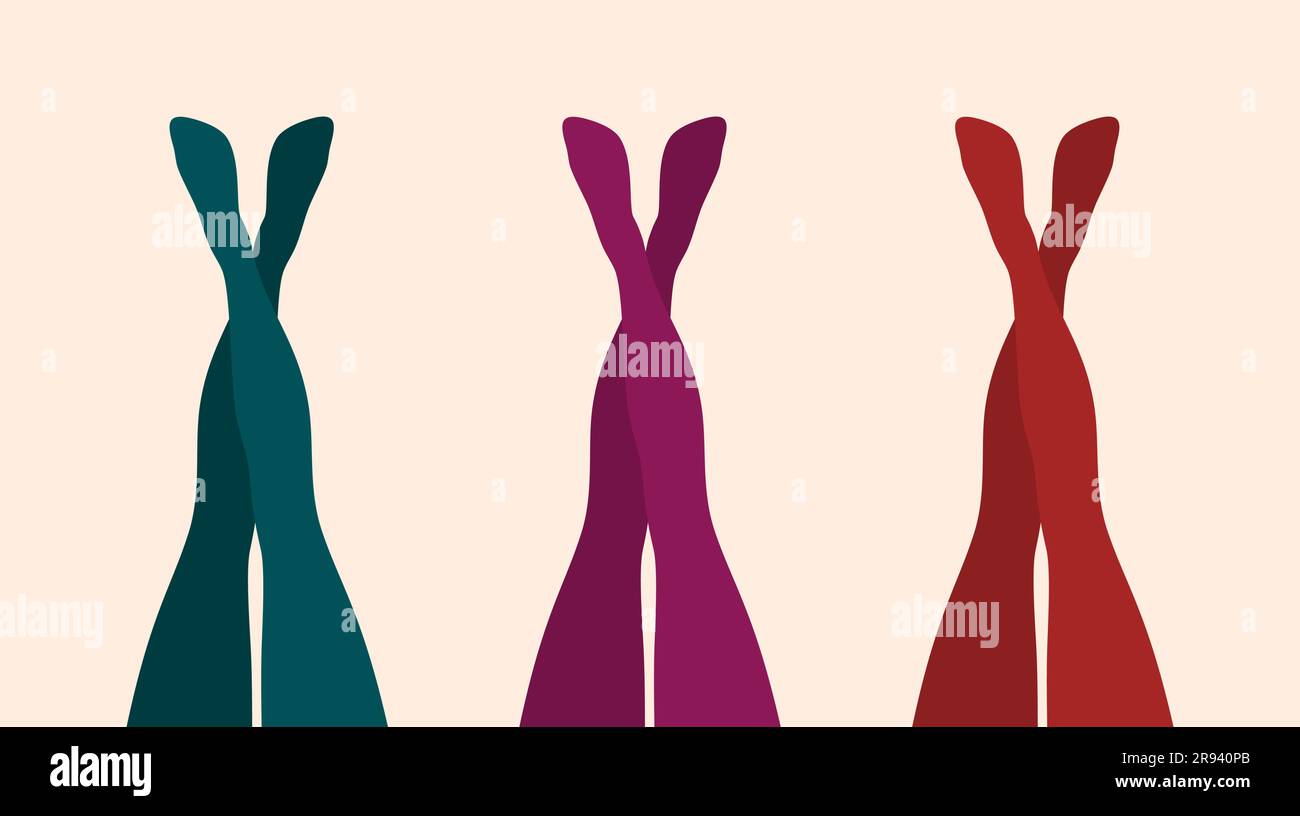 Crossed legs pantyhose hi-res stock photography and images - Alamy