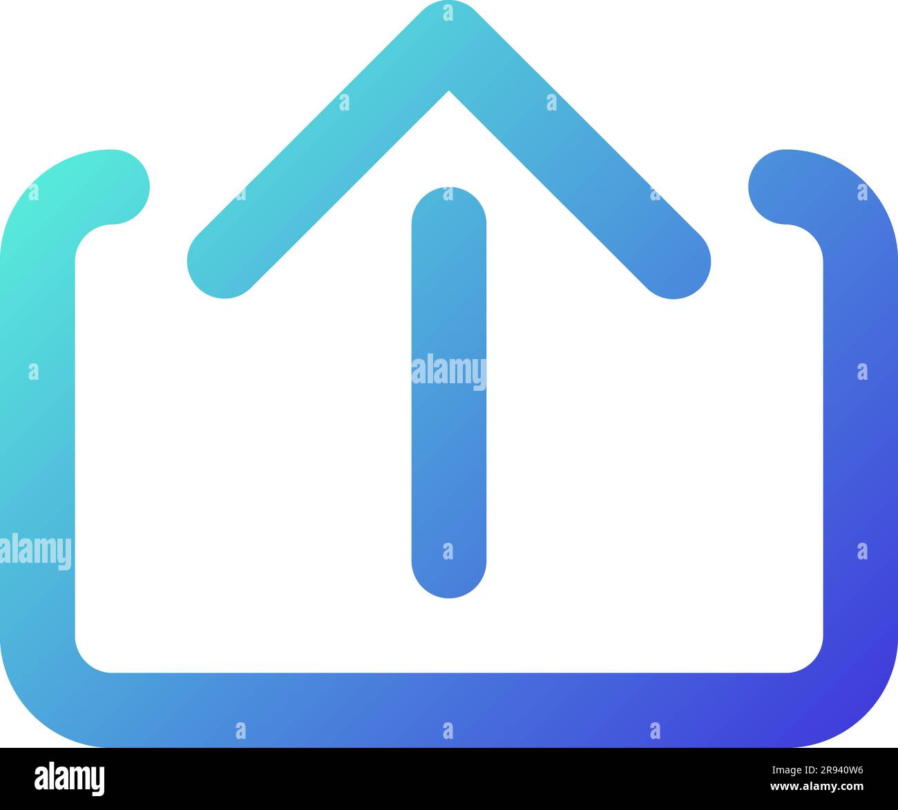 Upload pixel perfect gradient linear ui icon Stock Vector Image & Art ...