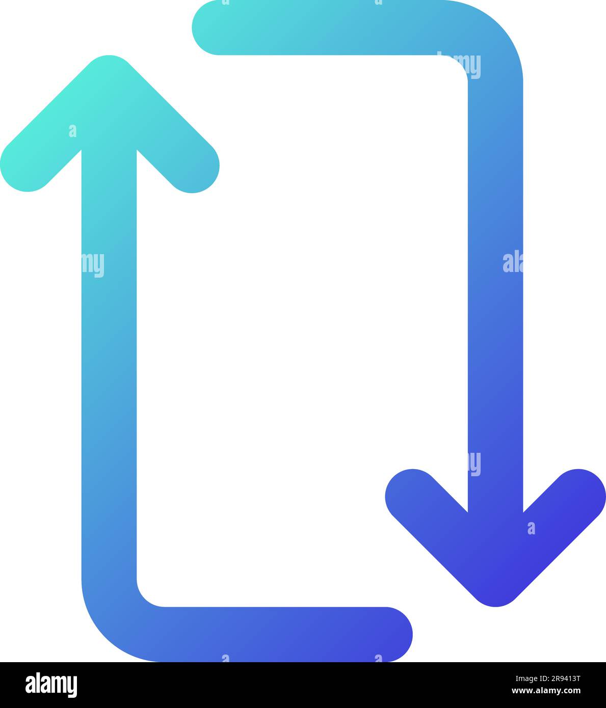 Repeat Pixel Perfect Gradient Linear Ui Icon Stock Vector Image And Art
