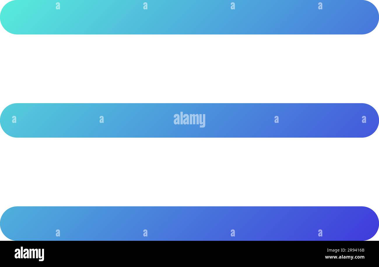 Hamburger Menu Pixel Perfect Gradient Linear Ui Icon Stock Vector Image And Art Alamy