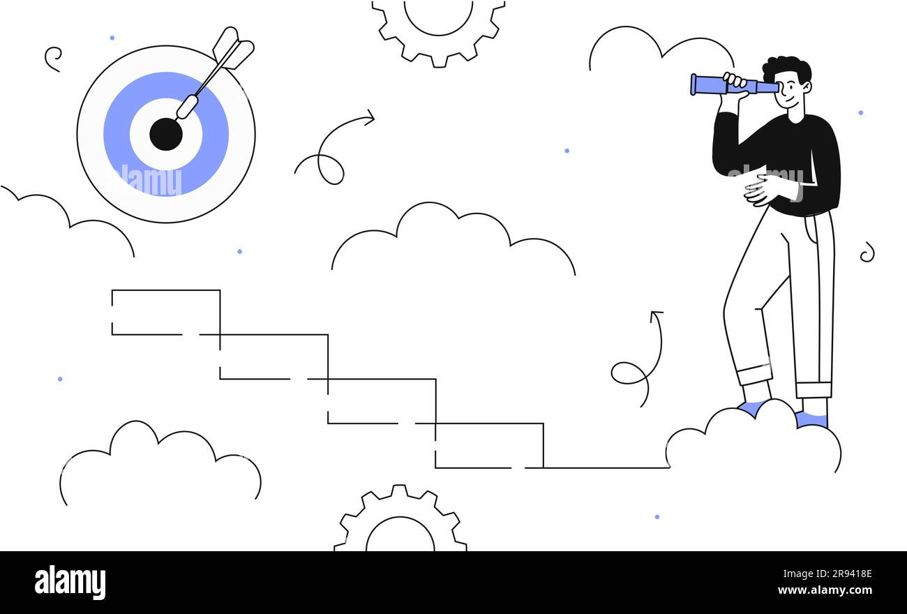 Vision of future line concept Stock Vector Image & Art - Alamy