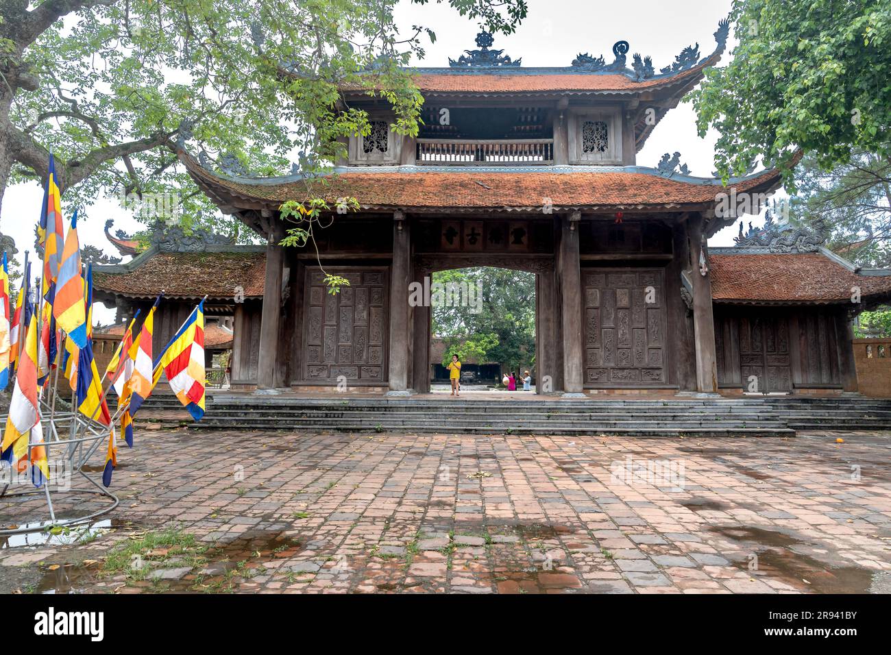 Famous ancient temple in Hung Yen province, Vietnam. Nom pagoda is also ...