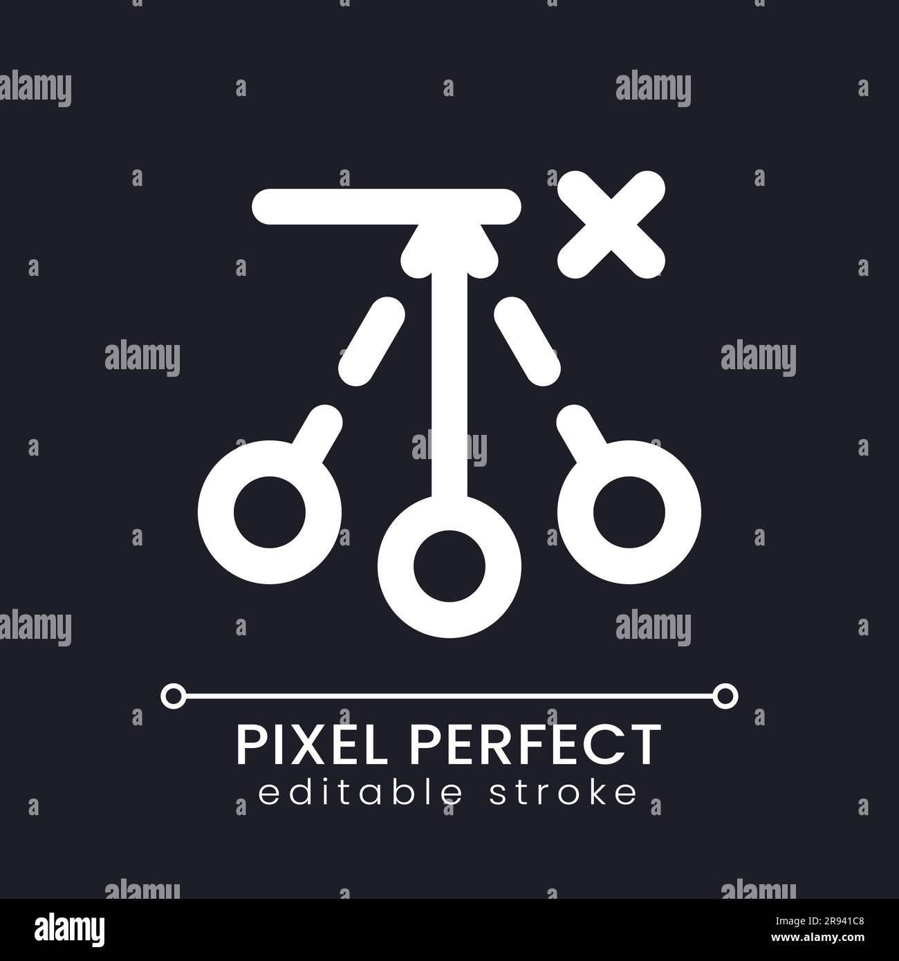 Remove pendulum effect pixel perfect white linear ui icon for dark theme Stock Vector Image ...