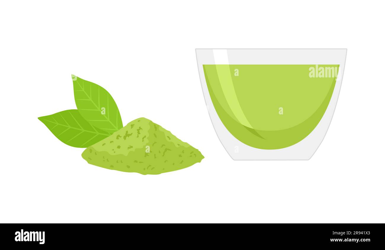 Fresh tea leaves in Stock Vector Images - Alamy