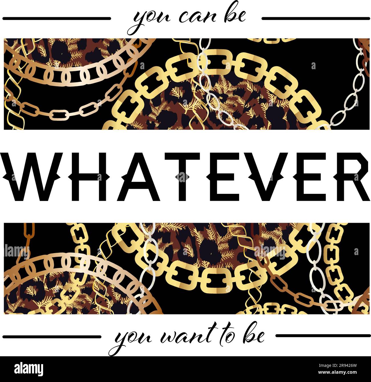 You Can Be Whatever You Want To Be Slogan On Fashion Seamless Pattern ...