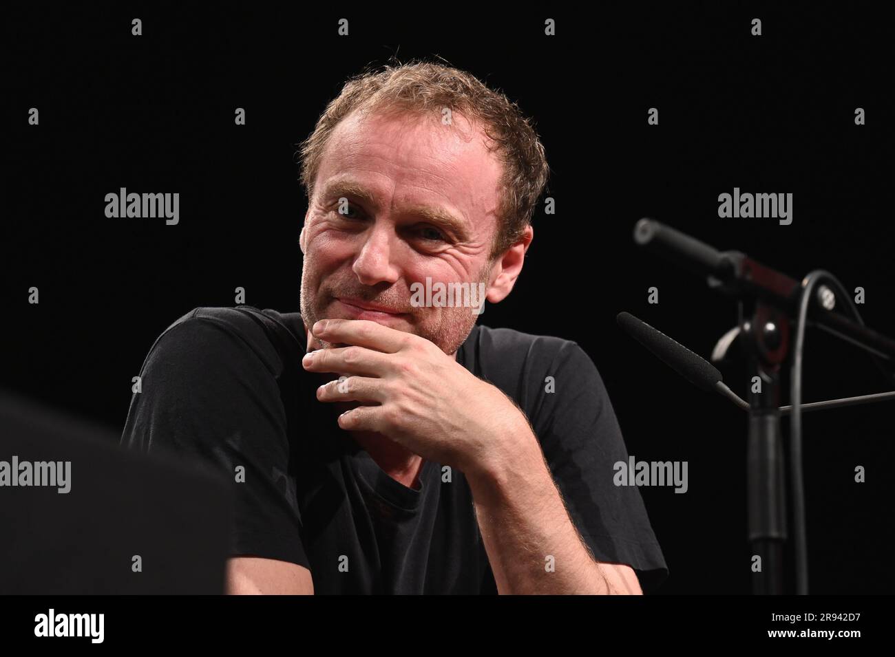 Cologne, Germany. 23rd June, 2023. Actor Mark Waschke reads at phil ...