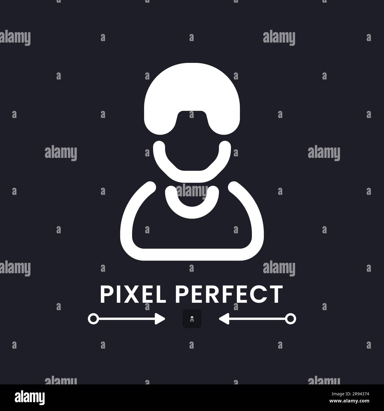 Employee white solid desktop icon Stock Vector Image & Art - Alamy