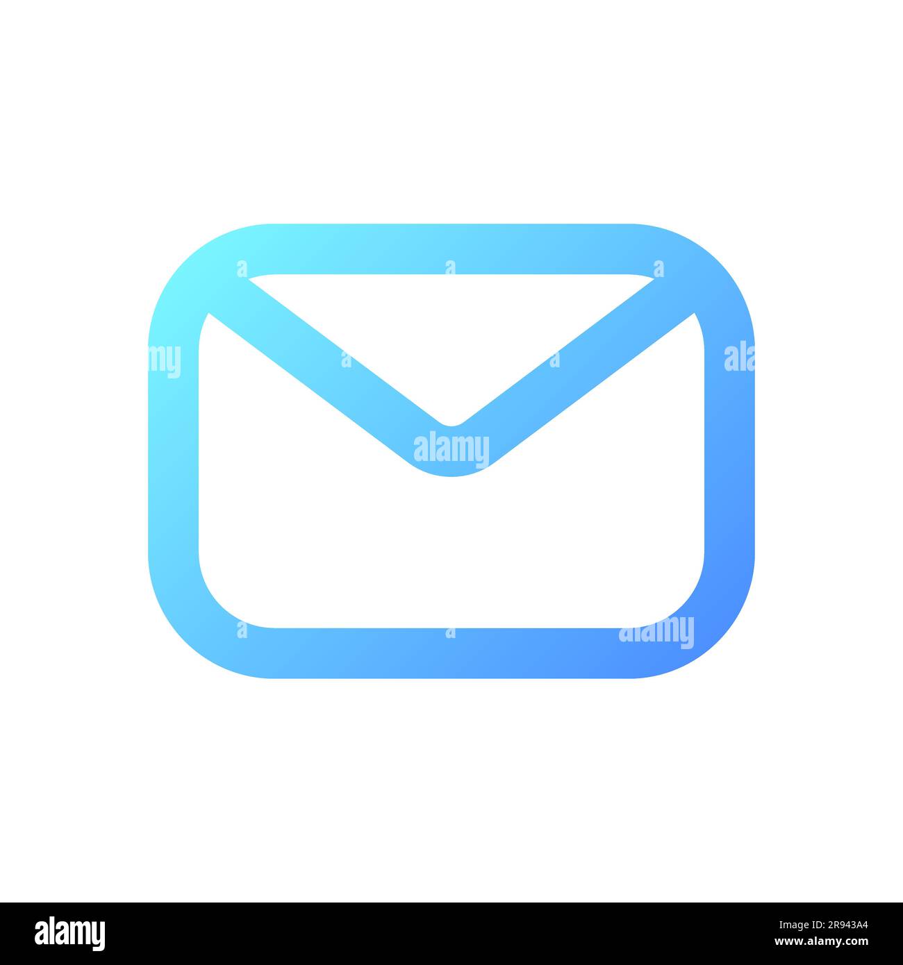 Unread message pixel perfect gradient linear ui icon Stock Vector Image & Art - Alamy