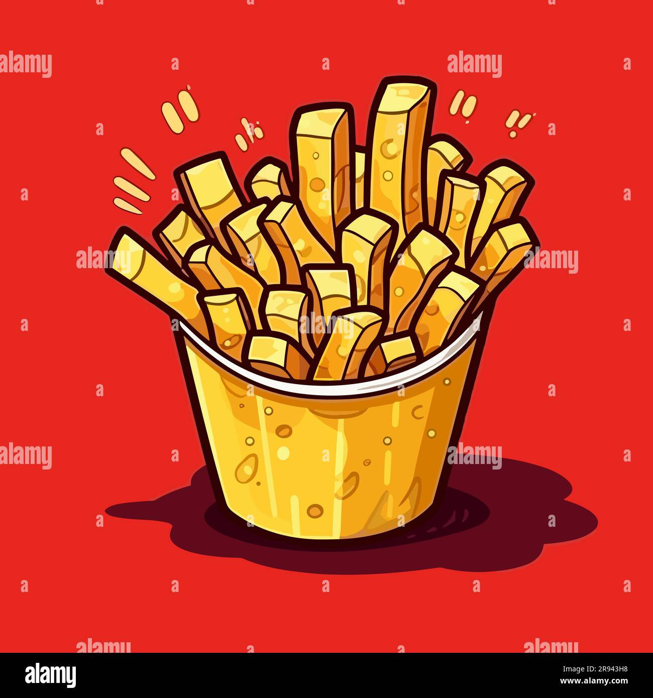 Cartoon pommes frites hi-res stock photography and images - Alamy