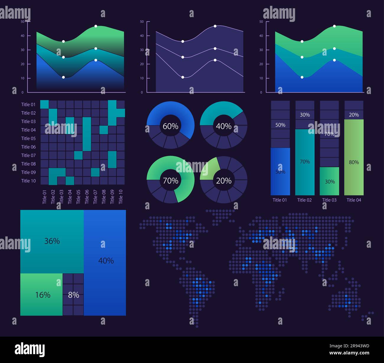 Scientific discoveries demonstration infographic chart design template ...