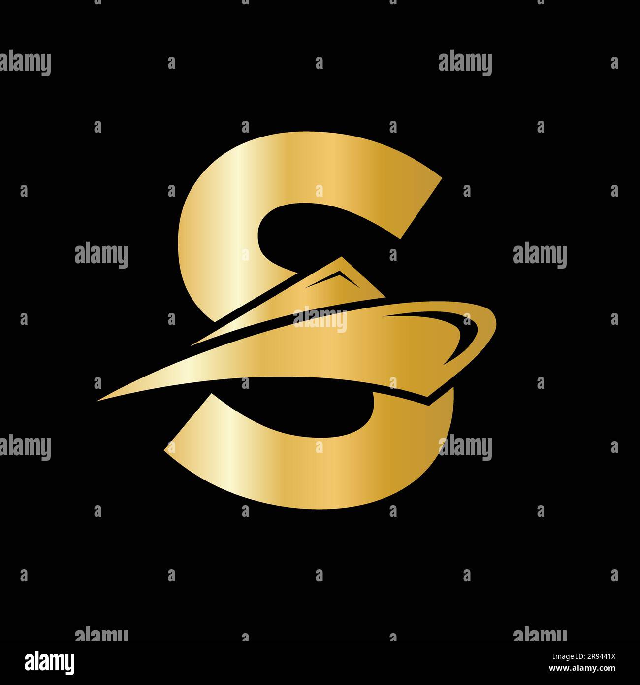 Initial Letter S Cruise Ship Logo Boat Icon. Yacht Symbol, Marine ...