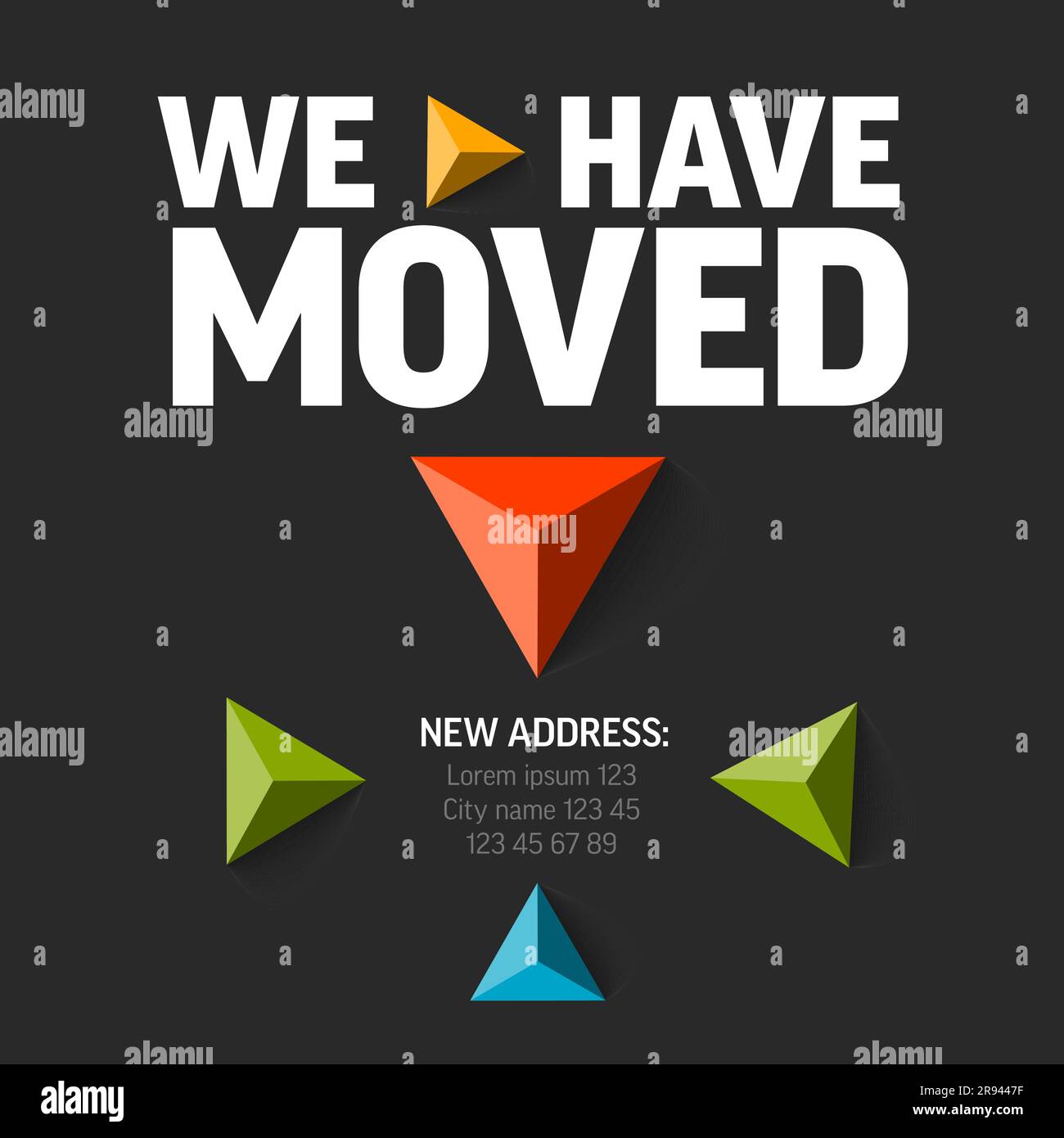 We Are Moving Sign Template