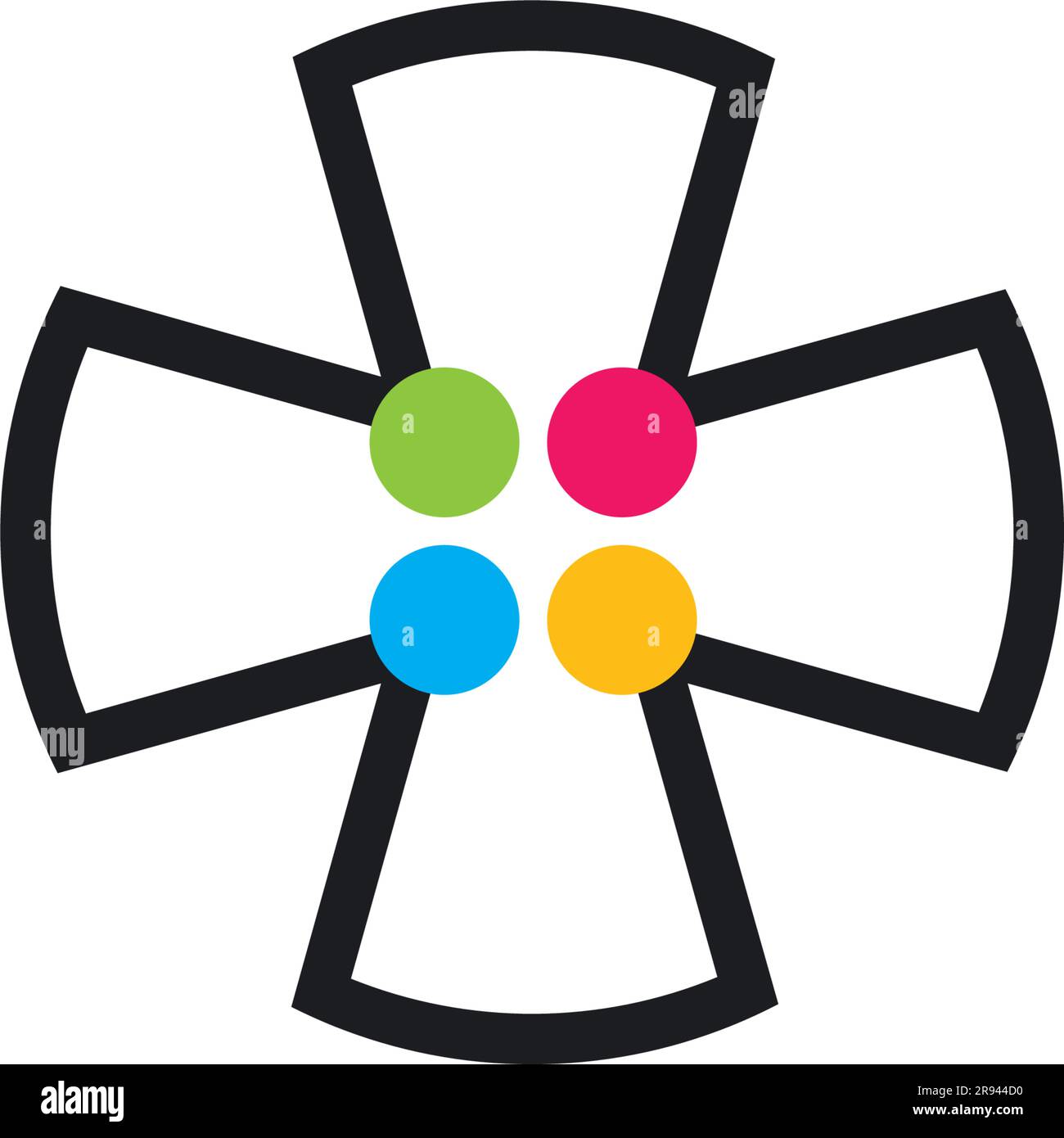 Tilted cross Stock Vector Images - Alamy