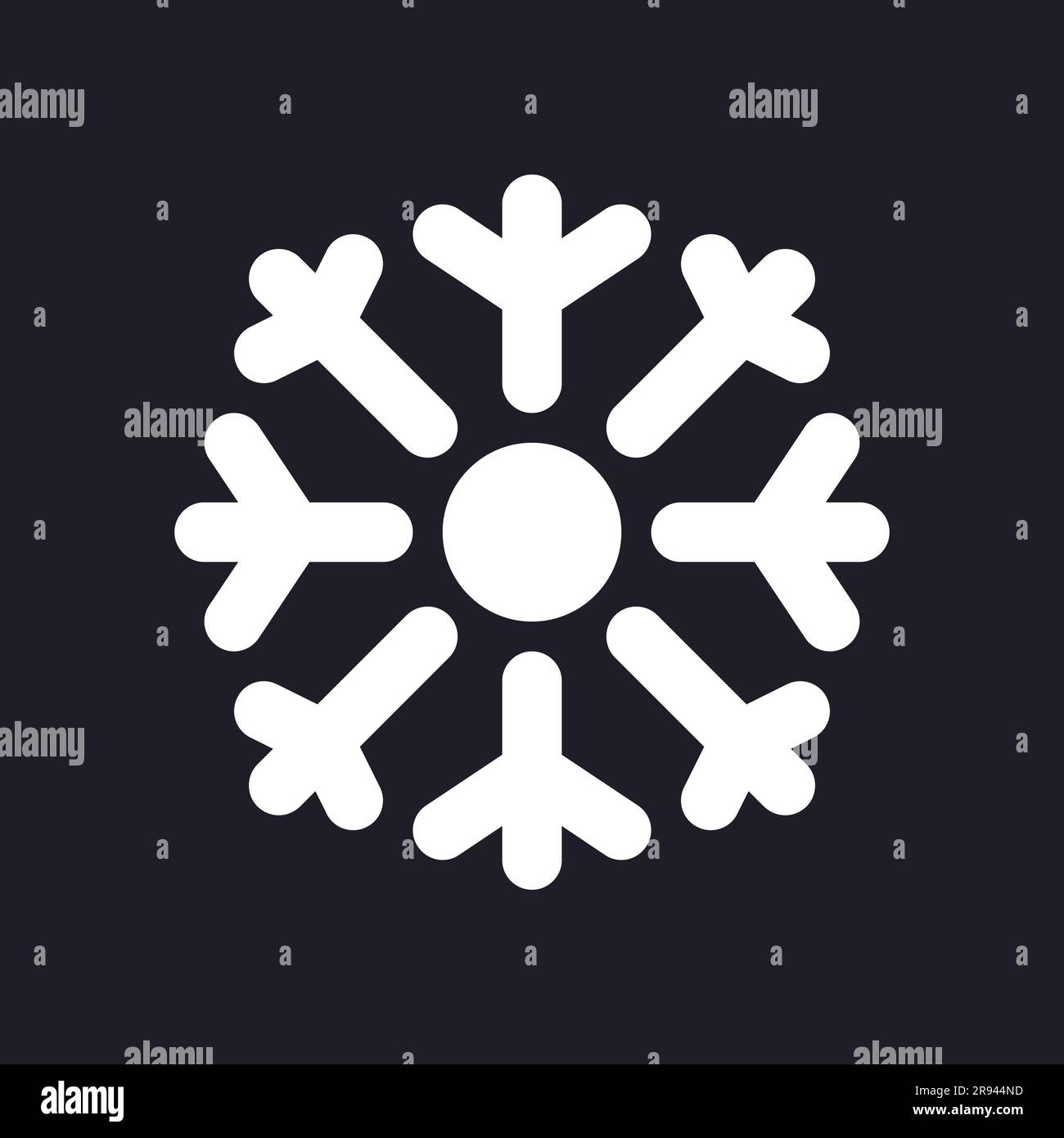 Air conditioning dark mode glyph ui icon Stock Vector Image & Art - Alamy