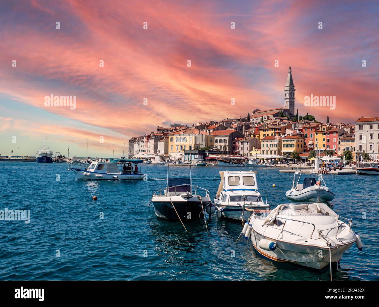 Port of Rovinj on the Adriatic Sea in Croatia Stock Photo - Alamy