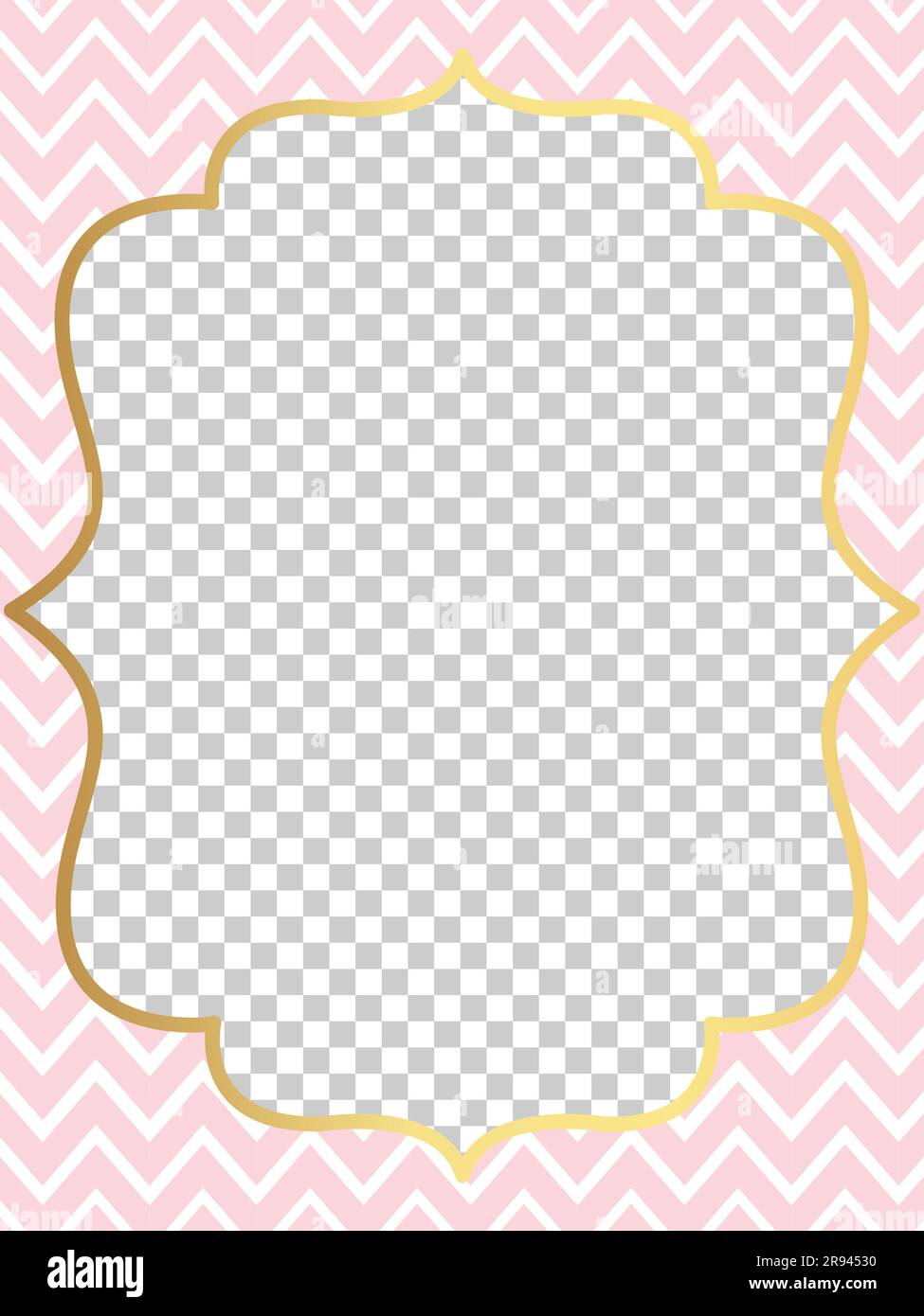 Pink vector template of invitation card for little girl. Printable ...