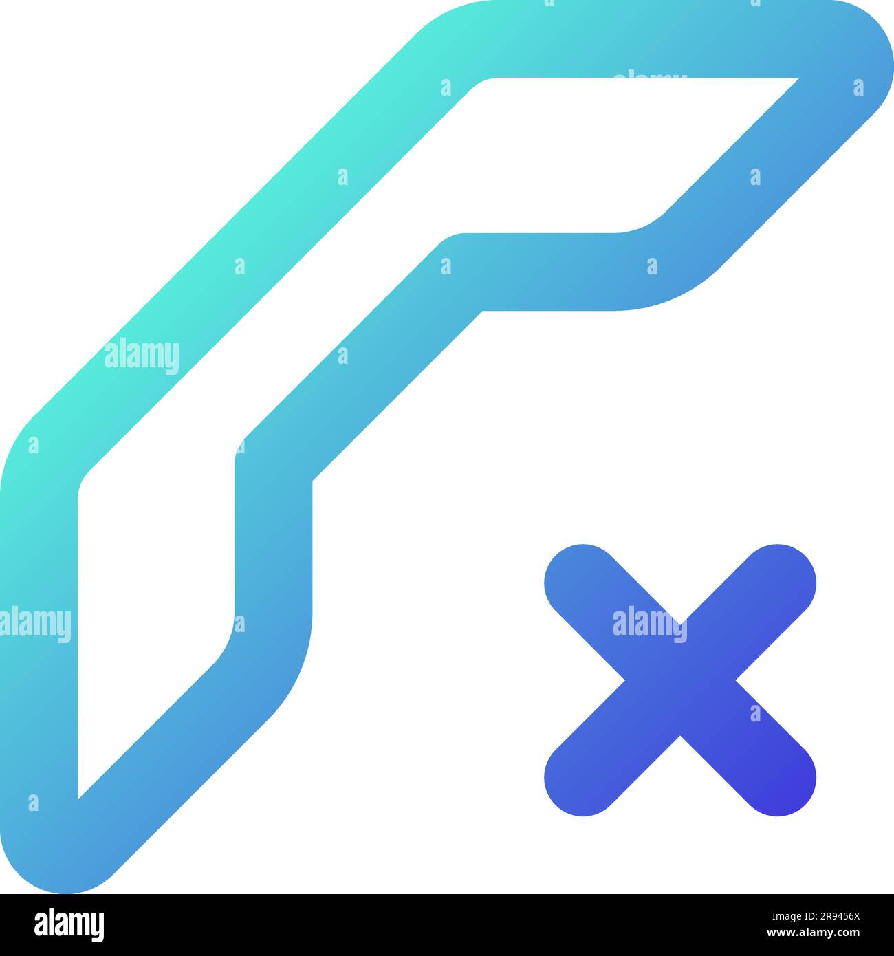 Decline call pixel perfect gradient linear ui icon Stock Vector Image ... Decline call pixel perfect gradient linear ui icon Stock Vector Image ...