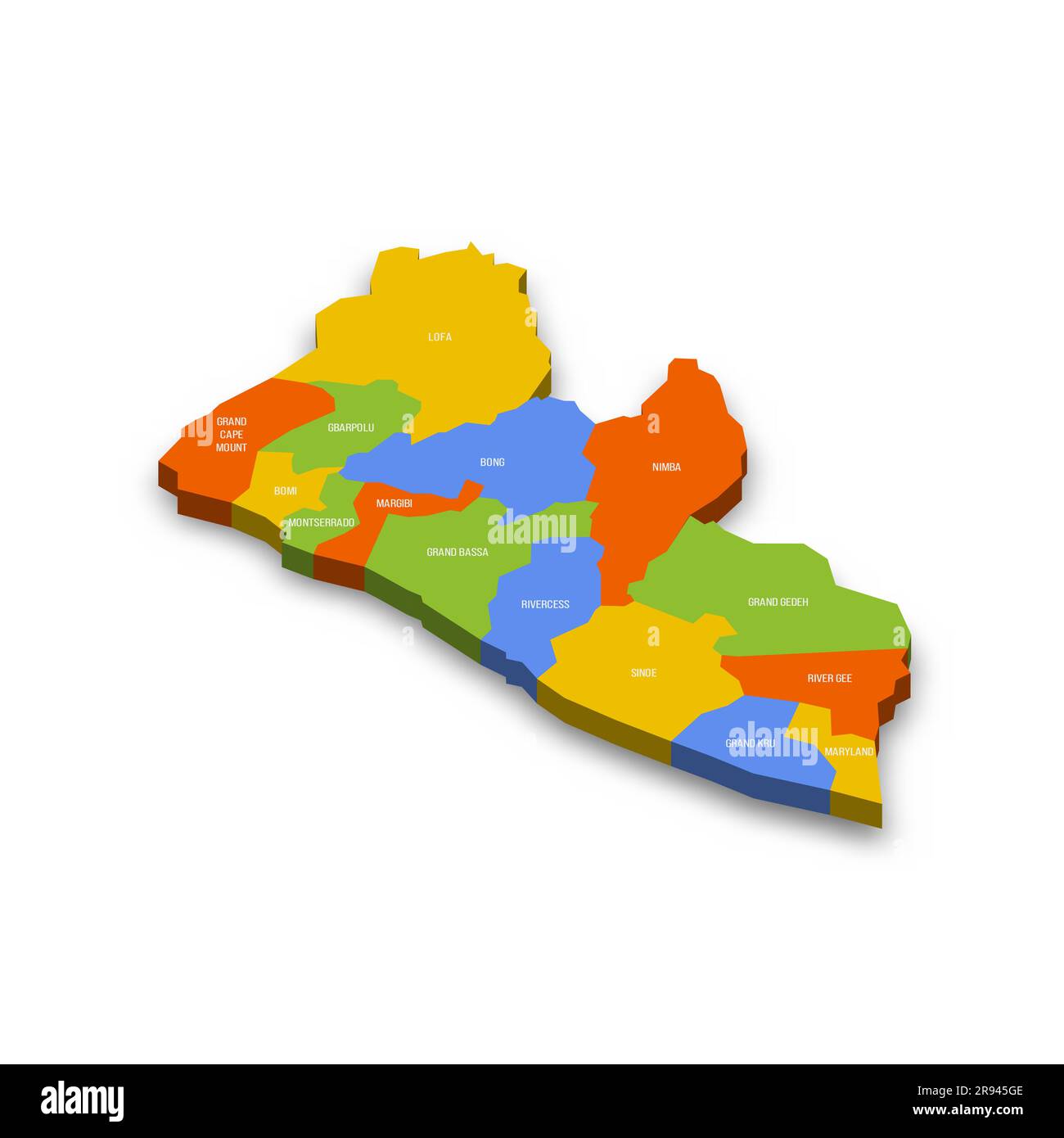 Liberia counties Stock Vector Images - Alamy