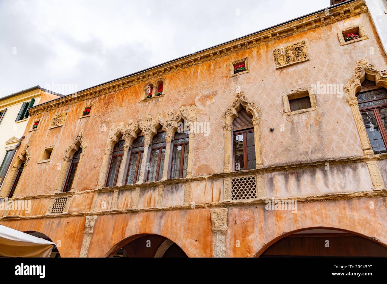 Typical architecture and street view in Padua, Veneto, Italy Stock ...