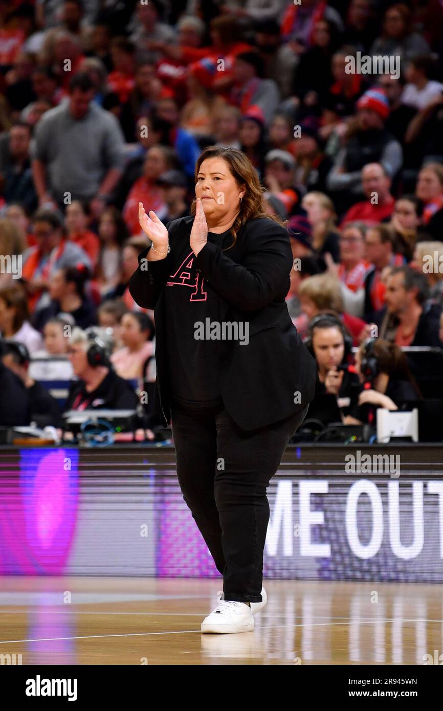 Sydney, Australia. 24th June, 2023. Head coach of the Thunderbirds ...
