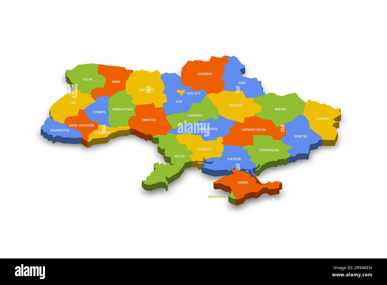 Political Map Of Ukraine