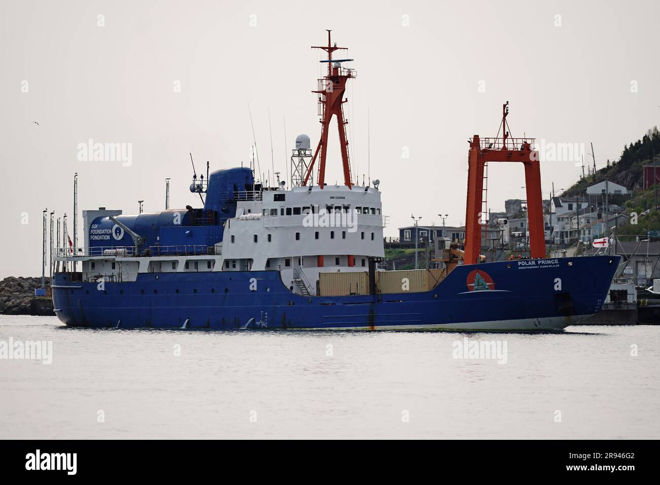 The Polar Prince, the main support ship for the Titan submersible ...