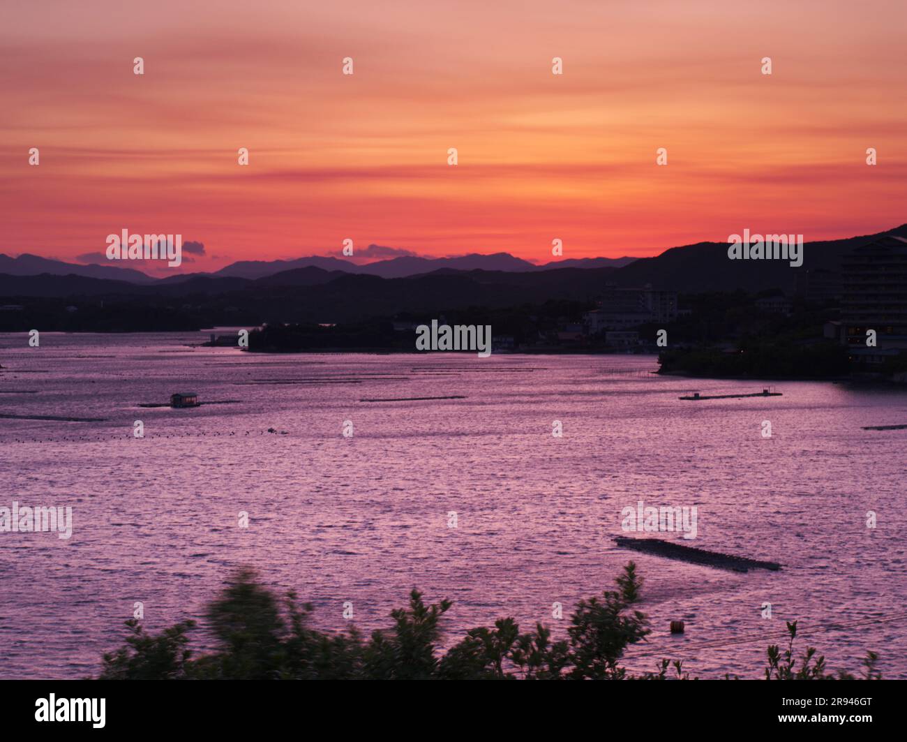 Evening View of Ago Bay Stock Photo - Alamy