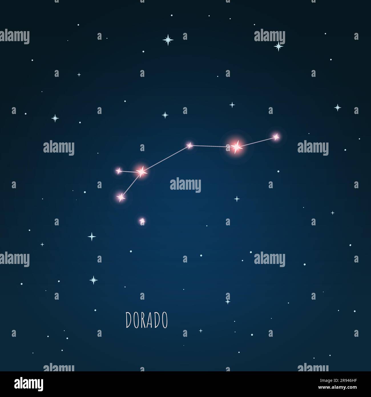Dorado constellation Stock Vector Images - Alamy